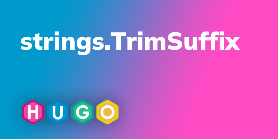 strings.TrimSuffix