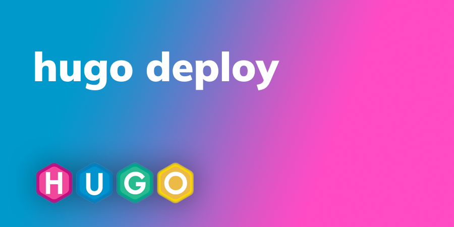 hugo deploy