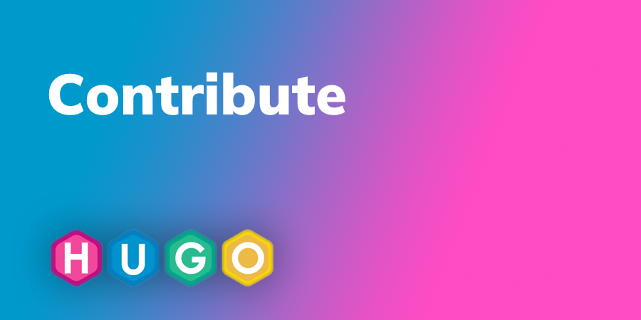 Contribute to the Hugo project